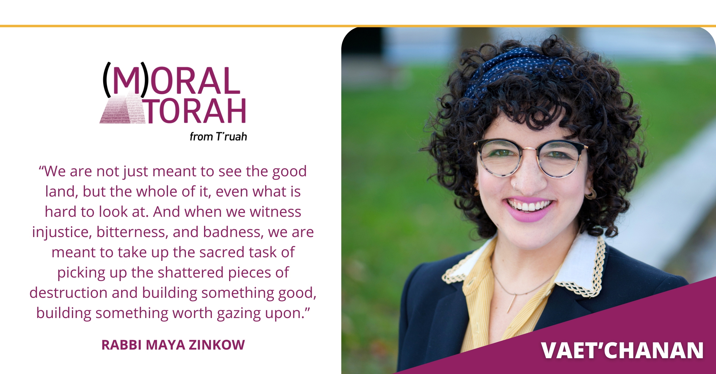 VaEt’chanan: Al HaMar VeHamatok: For These Things I Weep | T'ruah