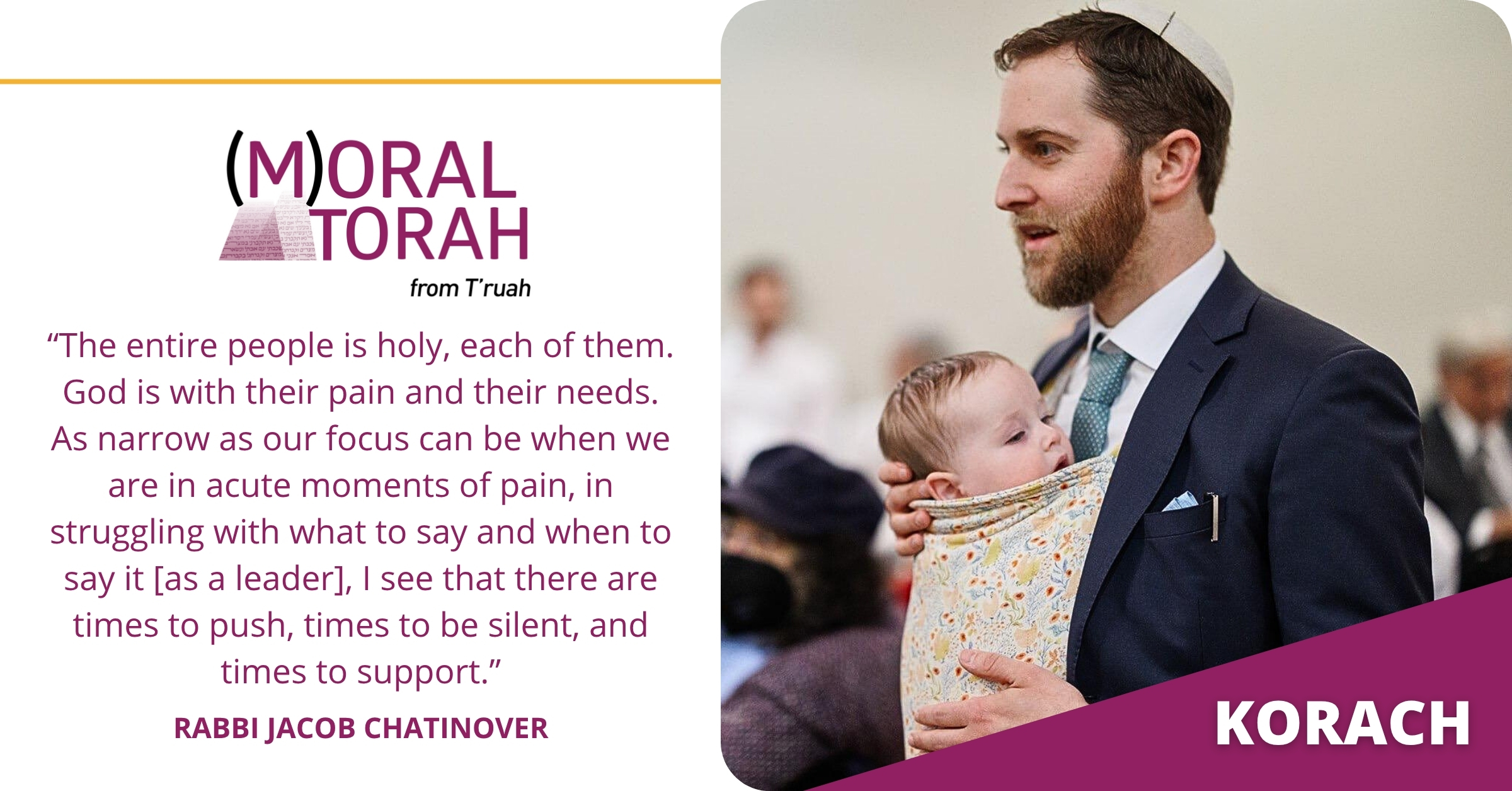 Korach: The Entire People is Holy | T'ruah