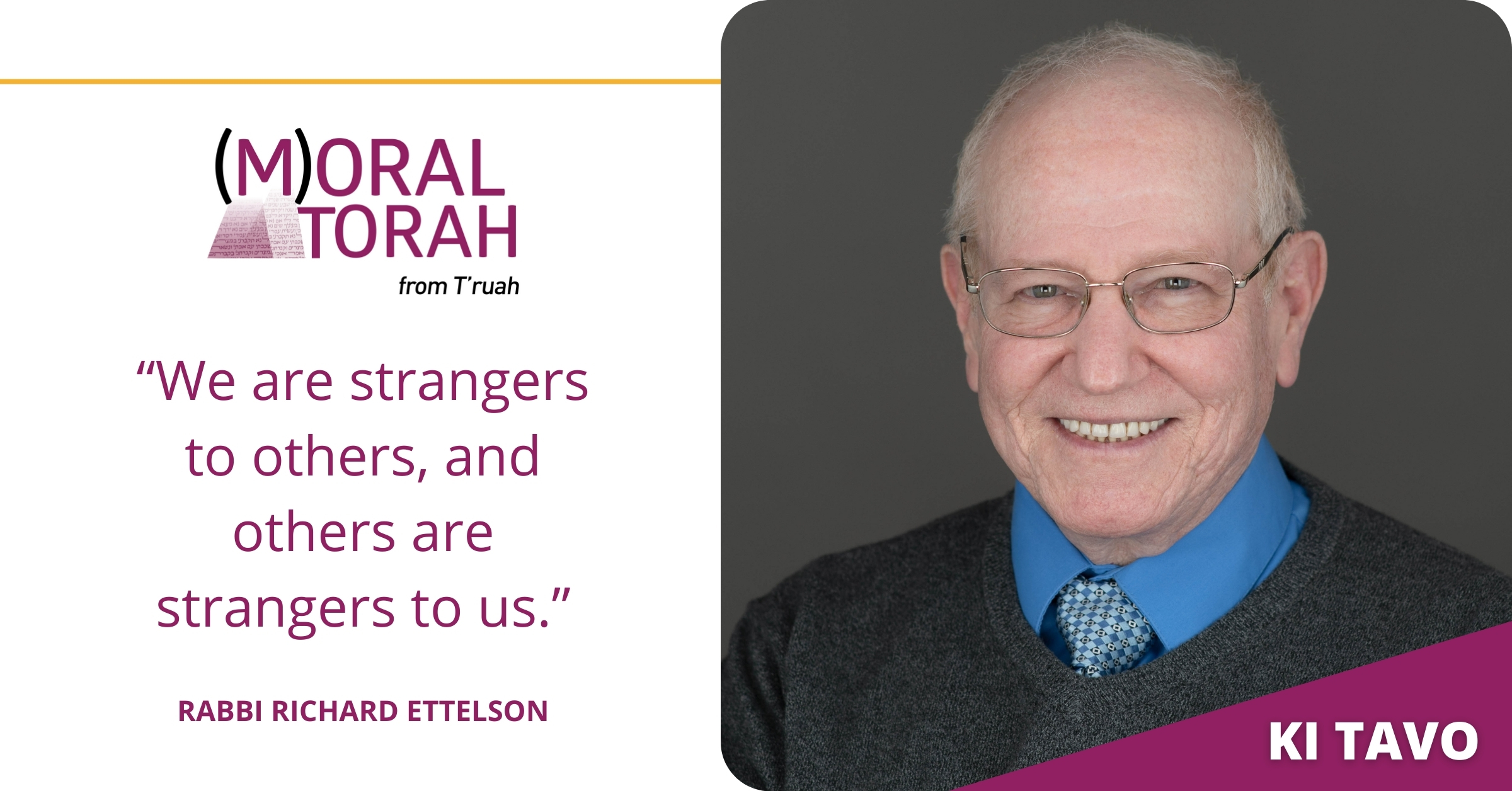 Ki Tavo: Fear Is the Barrier to Peace | T'ruah